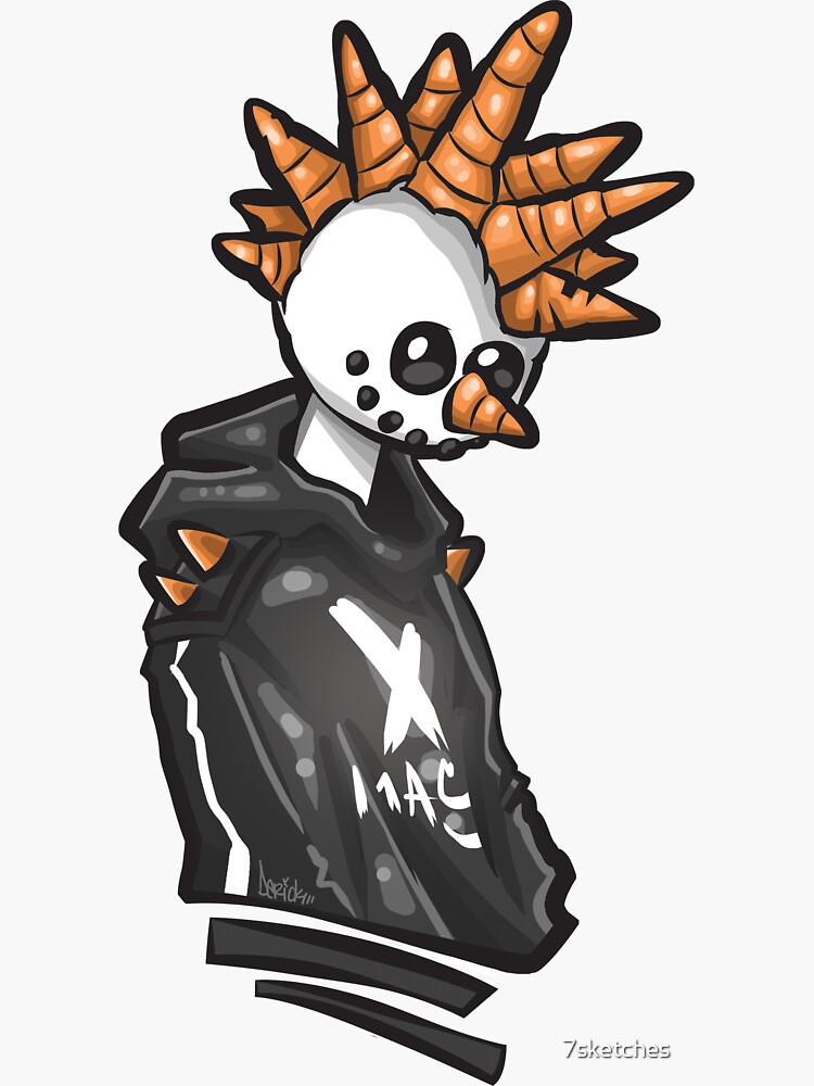 "The Holiday Homie, Snow Punk!" Sticker for Sale by 7sketches | Redbubble