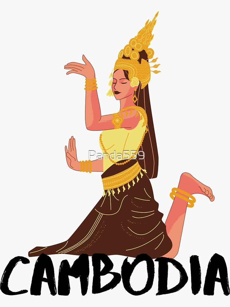 "Apsara " Sticker for Sale by Panda559 | Redbubble