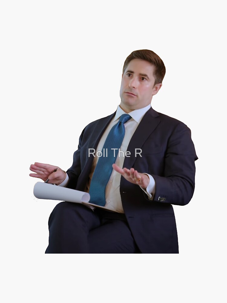 "Confused Reporter Jonathan Swan Meme" Sticker by dgcio | Redbubble