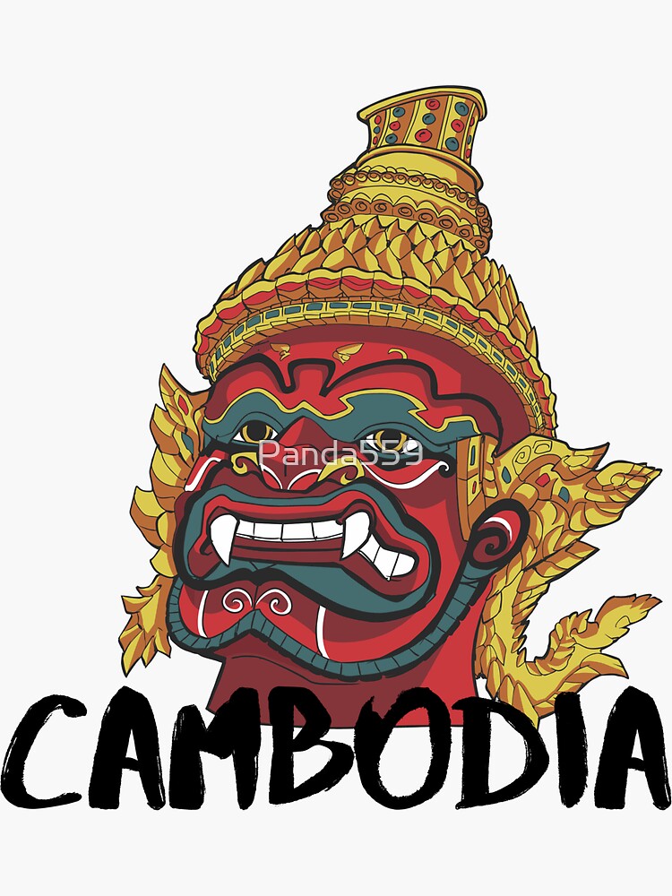 "Cambodia" Sticker for Sale by Panda559 | Redbubble