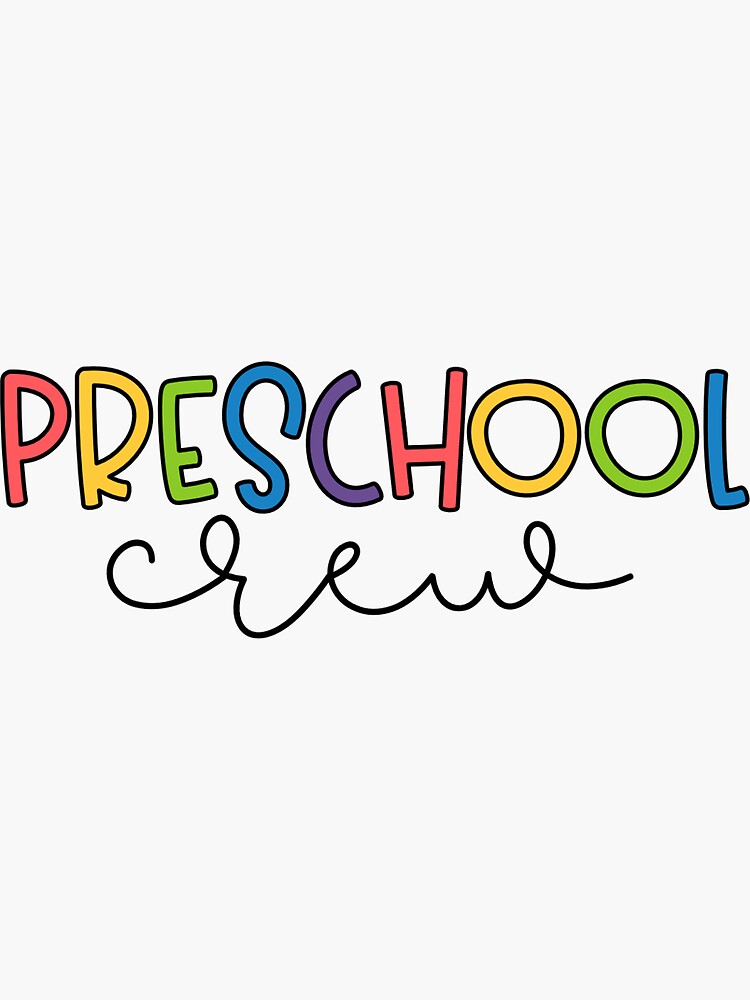"Preschool Crew" Sticker for Sale by TeachingToday | Redbubble