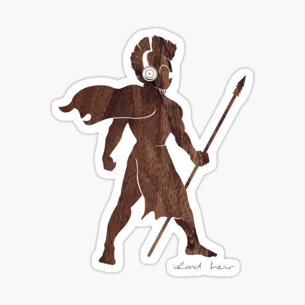 "Headphone Warrior Koa" Sticker for Sale by Pagipopo | Redbubble