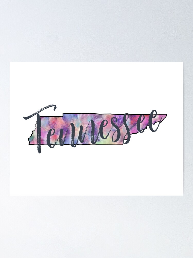 "Tennessee state stickers | watercolor art" Poster for Sale by ...
