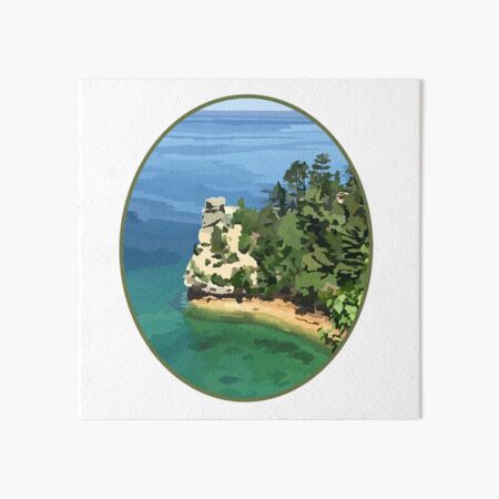 "Pictured Rocks" Art Board Print for Sale by StudioBec | Redbubble