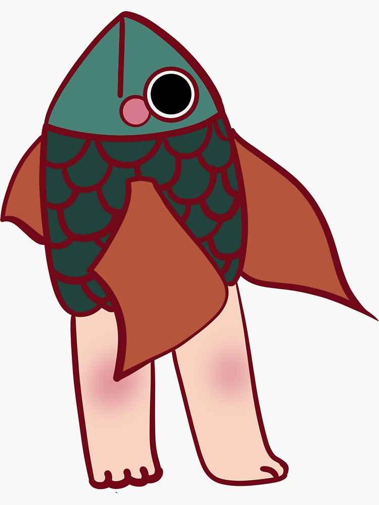 "Reverse Mermaid" Sticker by BrandyMari | Redbubble