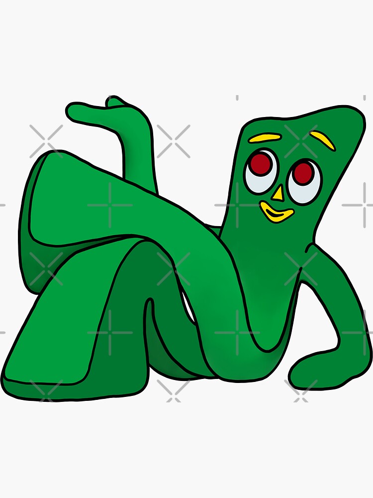 "Gumby Chilling" Sticker for Sale by BohoJu | Redbubble