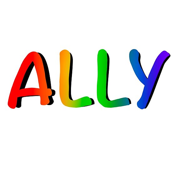 "Pride Ally" Poster by AdrieneDoodles | Redbubble