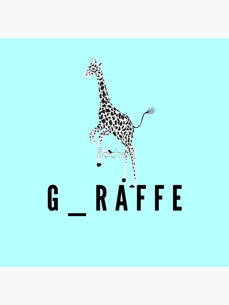 "G_RAFFE" Sticker for Sale by ilochea | Redbubble