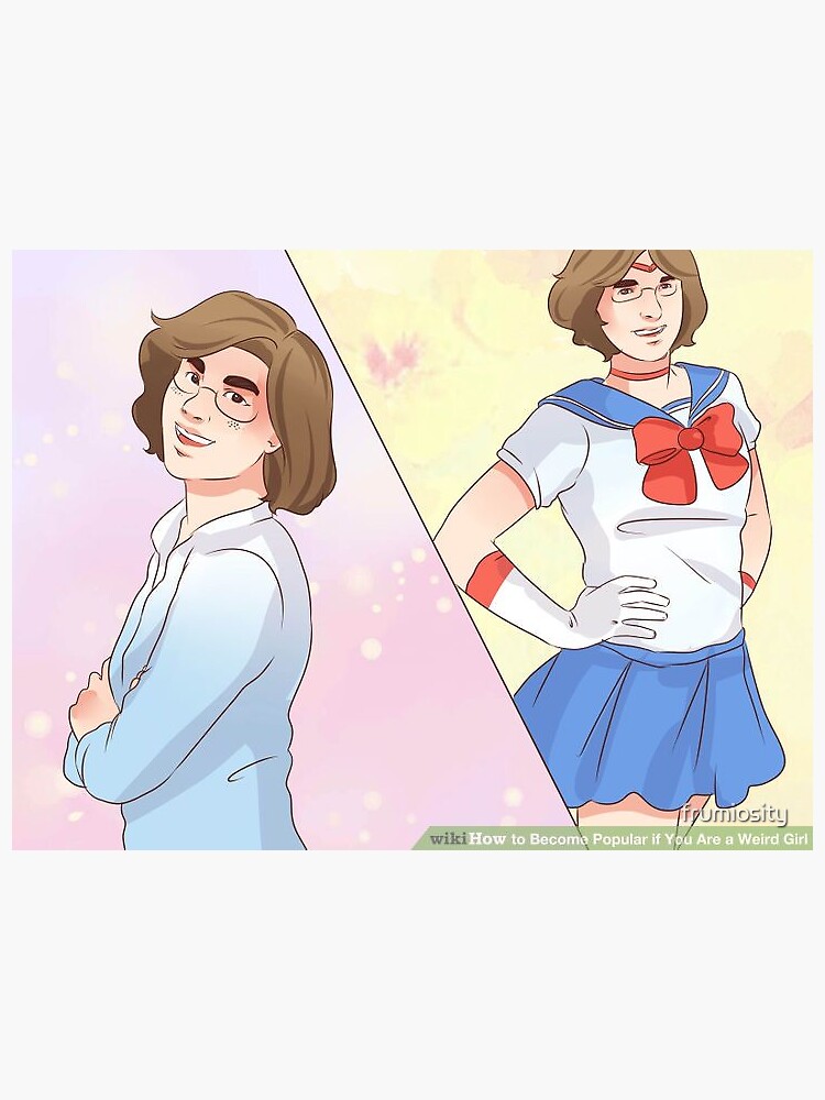 How To Become Popular If You Are A Weird Girl Sticker By Frumiosity