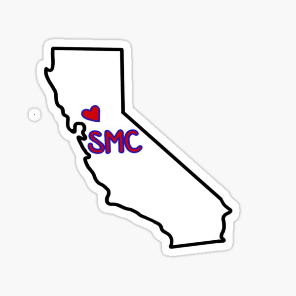 "Heart of California SMC" Sticker for Sale by emilyhancockk | Redbubble