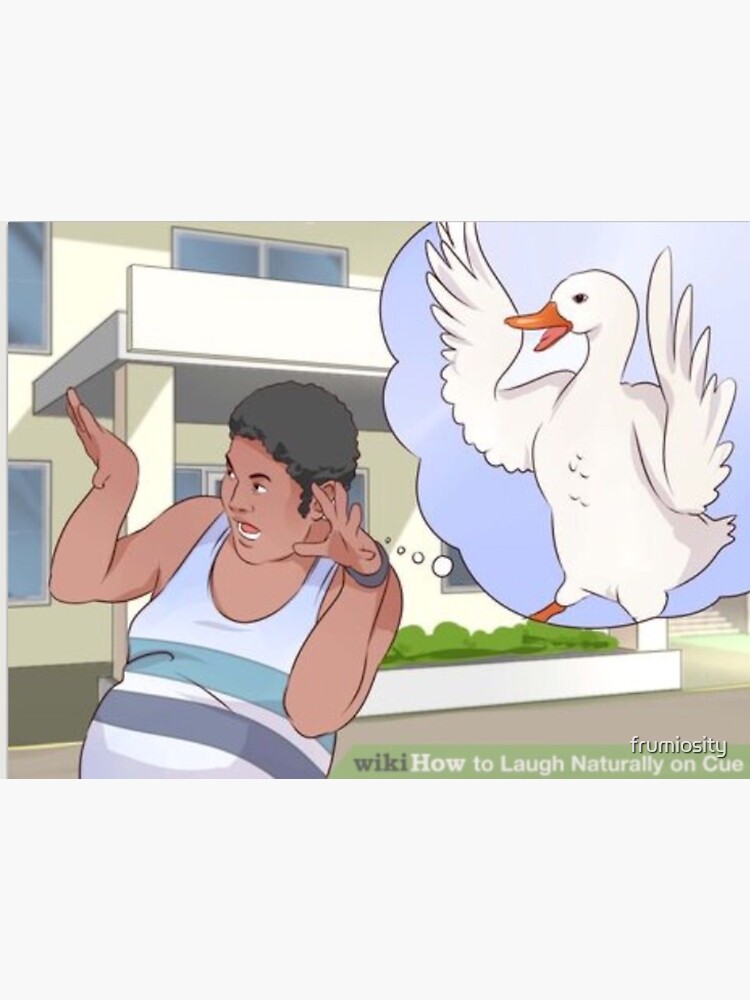 ""How to Laugh Naturally on Cue"" Sticker for Sale by frumiosity ...