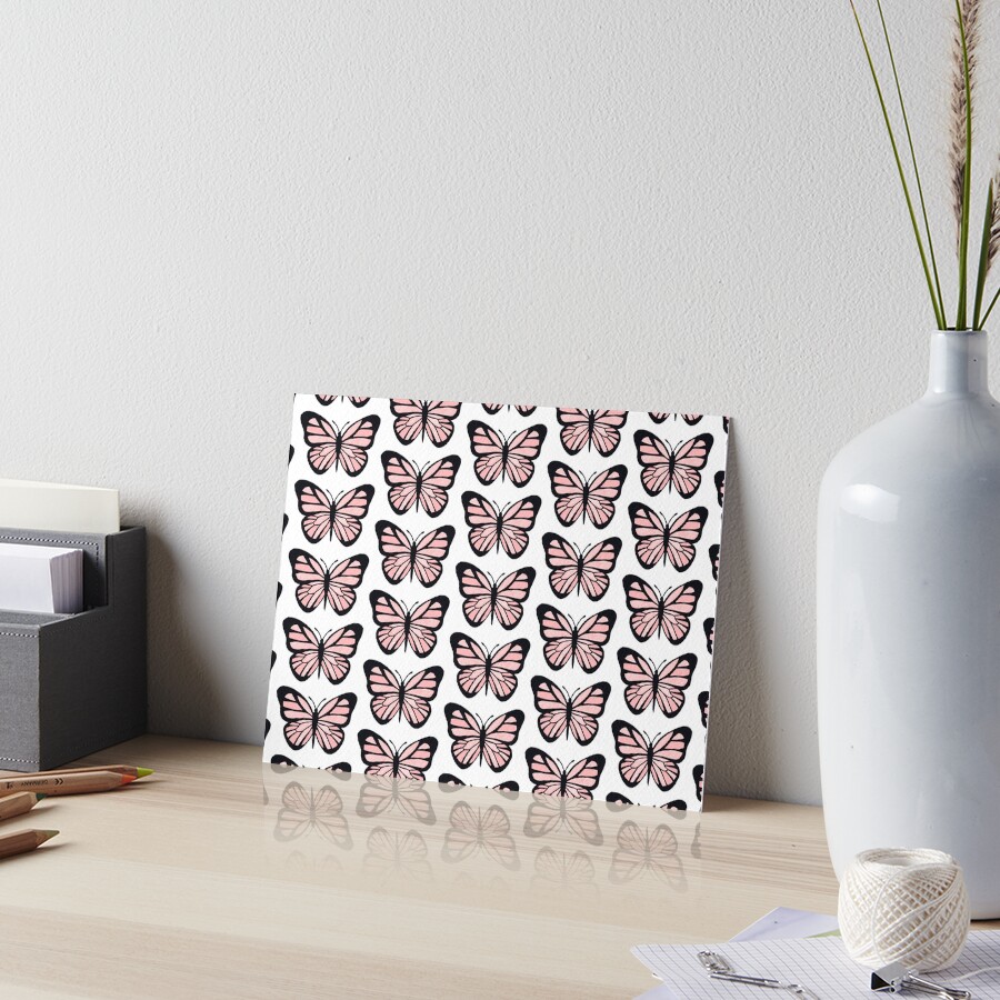 "Pink glitter vsco butterfly" Art Board Print for Sale by jellydrawingz ...