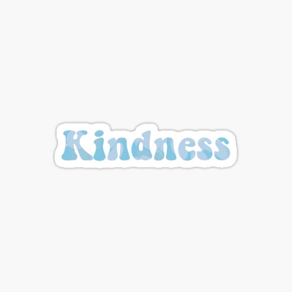 "Blue Aesthetic Kindness " Sticker by siennajade | Redbubble