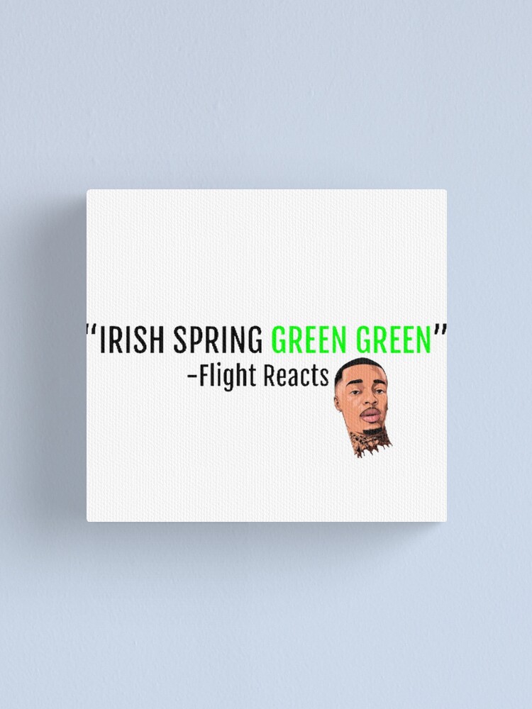 "Irish Spring Green Green l FLIGHT REACTS" Canvas Print for Sale by ...