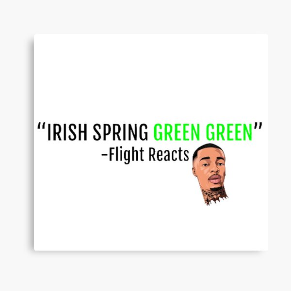 "Irish Spring Green Green l FLIGHT REACTS" Canvas Print for Sale by ...