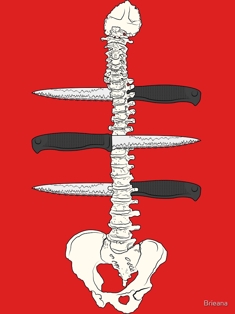"Backstabbed" T-shirt for Sale by Brieana | Redbubble | spine t-shirts ...