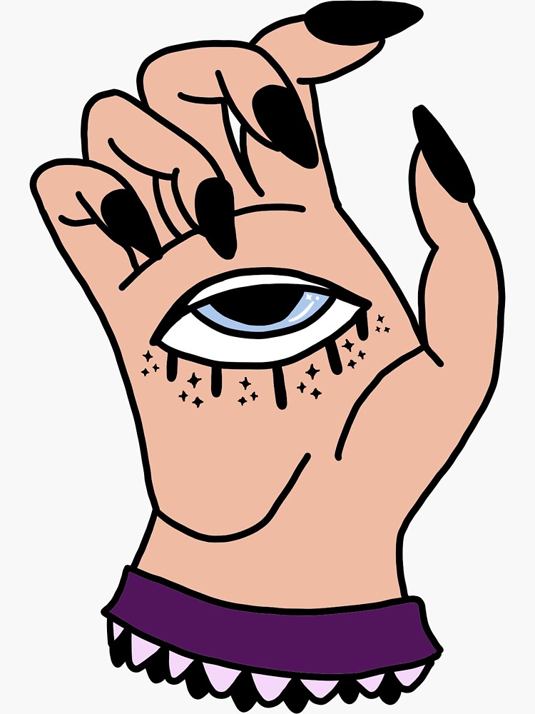 "gothic hand" Sticker by kimdizon | Redbubble
