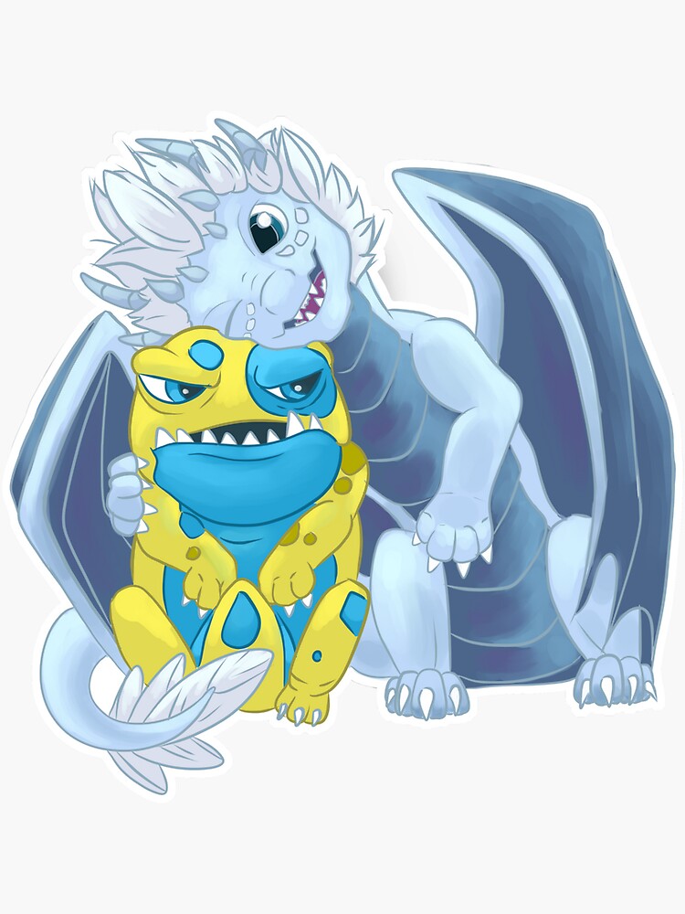 "Dragon Prince: Bait and Zym" Sticker for Sale by letayl3 | Redbubble