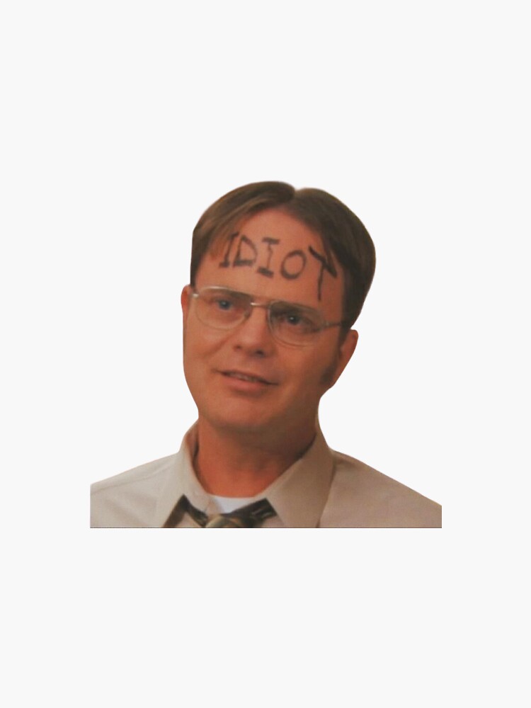 "Dwight-The Office" Sticker by Ami02 | Redbubble