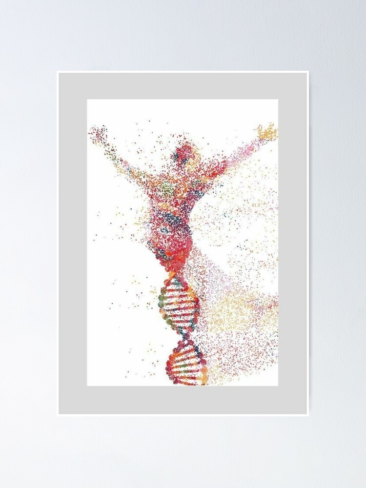 "Human DNA" Poster for Sale by Medicoshop | Redbubble