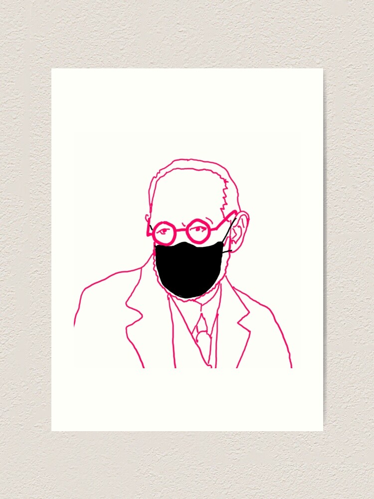 "Freud Mask " Art Print by icon-oclast | Redbubble