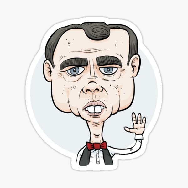 "Wave Hello, Funny Face" Sticker for Sale by yassinehelal | Redbubble