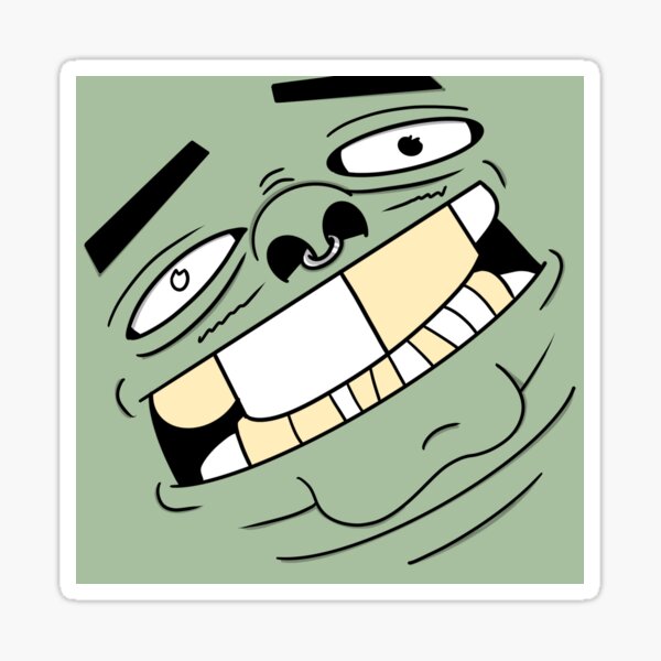 "Orc Square Art/Design/Sticker" Sticker for Sale by DModell | Redbubble