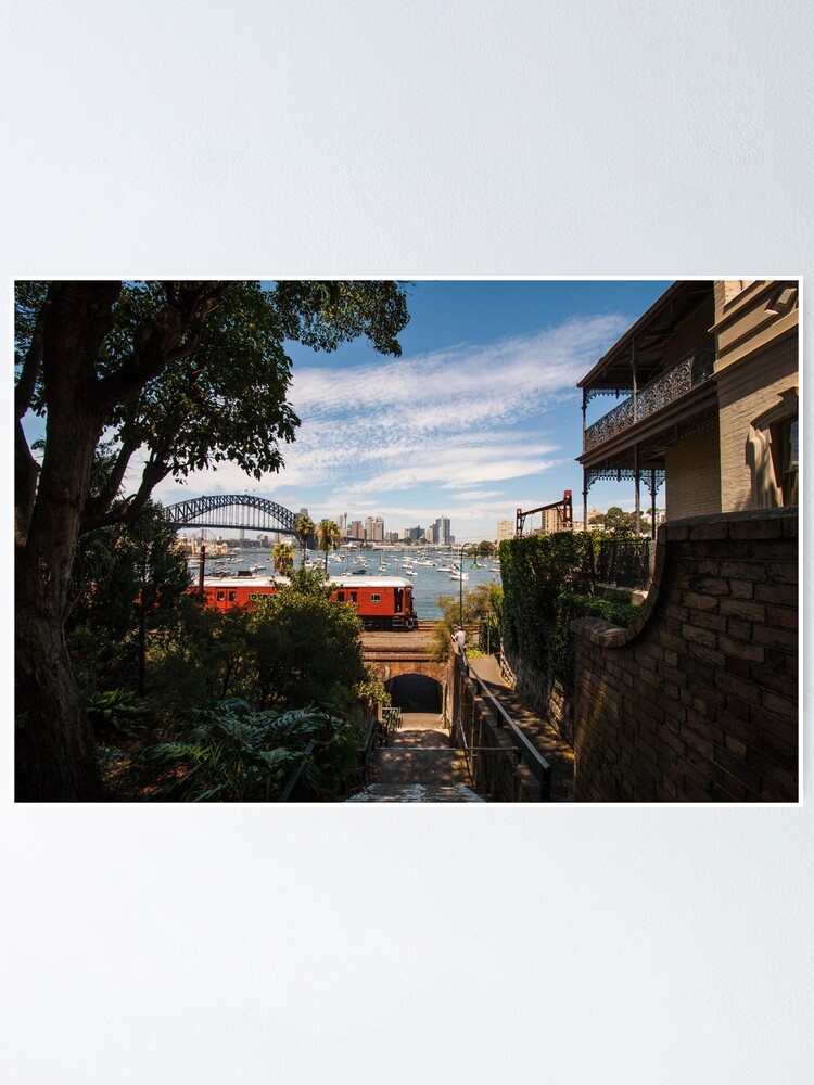 "Train with the red dress on. Sydney red rattler." Poster for Sale by ...