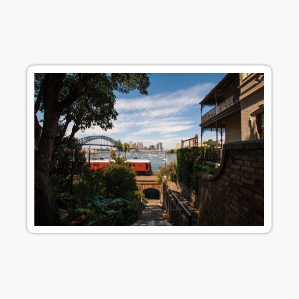 "Train with the red dress on. Sydney red rattler." Sticker for Sale by ...