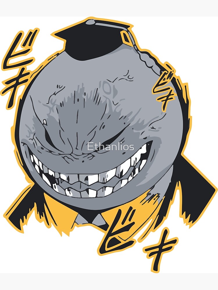 "Assassination classroom Angry Koro Sensei evil and mad" Poster by ...
