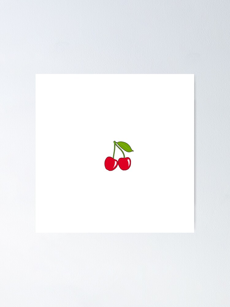 "double cherry" Poster for Sale by emilyeeet | Redbubble