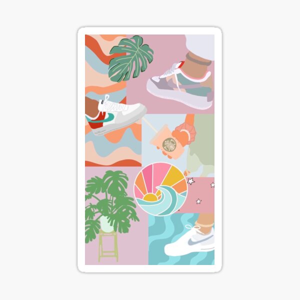 "Collage sticker " Sticker by beachdiary | Redbubble