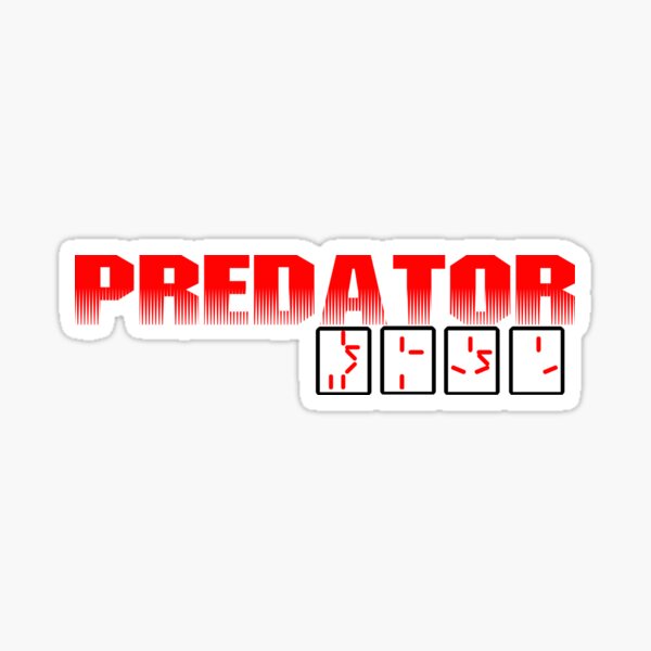 "Predator" Sticker for Sale by robhester | Redbubble