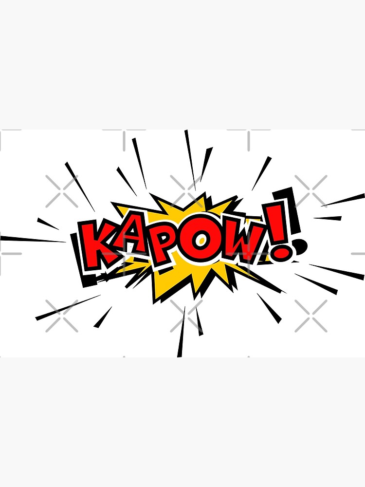 "Kapow! Explosion burst cartoon pop-art comic bubble" Art Print by ...