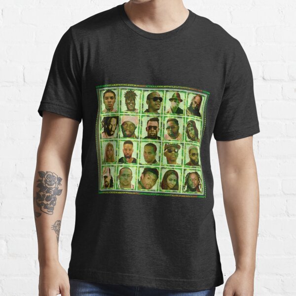 "DANCEHALL TRIBUTE" T-shirt for Sale by Oneeyedtee | Redbubble | vybz t ...
