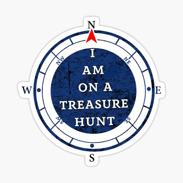 "TREASURE HUNT" Sticker by eddy-anand | Redbubble