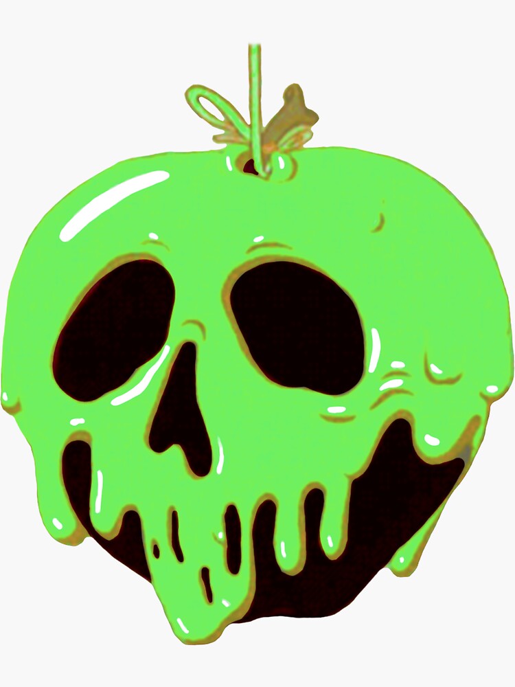 "Bright Green Poison apple" Sticker by Urmomxox | Redbubble