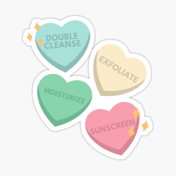 "Skincare steps" Sticker for Sale by Trendmaniac | Redbubble