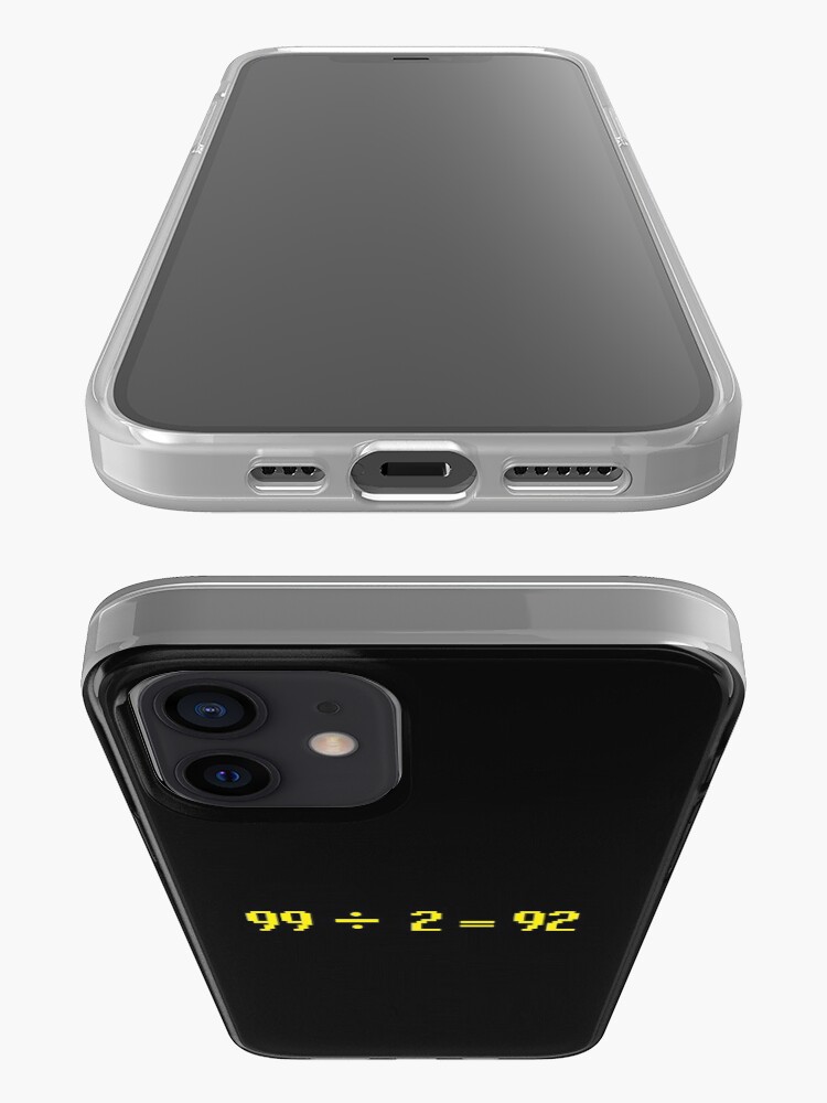  99 Divided By 2 Equals 92 OSRS IPhone Case Cover By Isobelcough