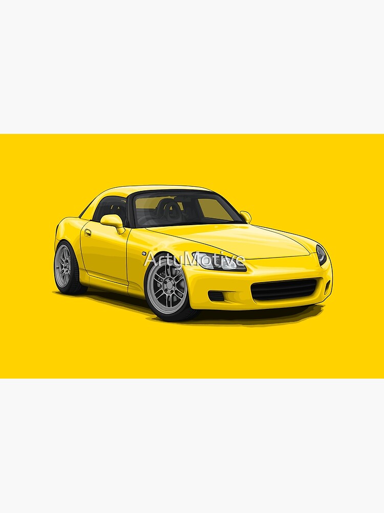 "S2000 AP1 (Yellow)" Poster for Sale by ArtyMotive | Redbubble