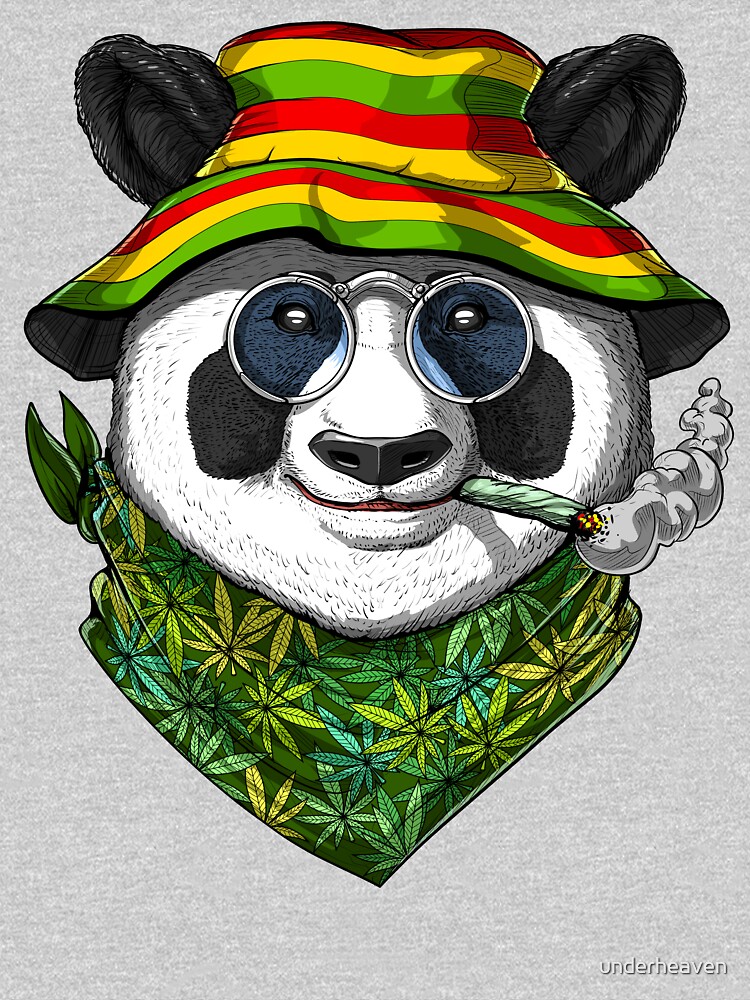 "Panda Smoking Weed" T-shirt for Sale by underheaven | Redbubble ...
