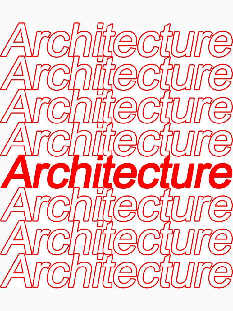 "Architecture Sticker " Sticker by arciphilia | Redbubble