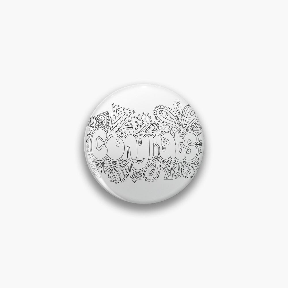 "Congrats doodle (Black and white)" Art Board Print for Sale by ...