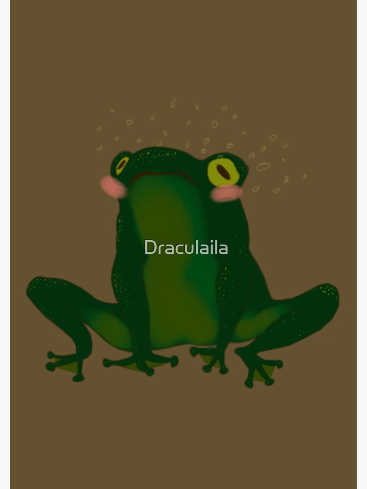 "Froggy sir" Sticker for Sale by Draculaila | Redbubble