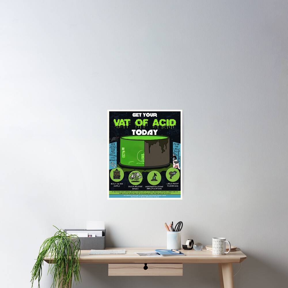 "Fake Vat of Acid" Poster by Zody1 | Redbubble