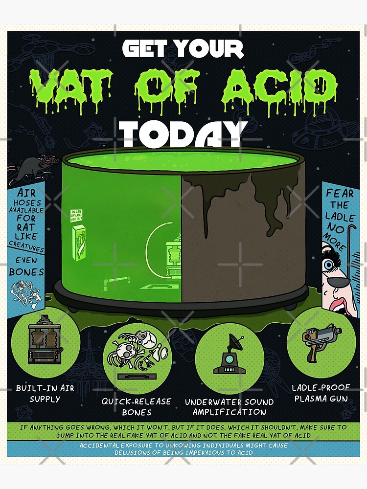 "Fake Vat of Acid" Poster by Zody1 | Redbubble