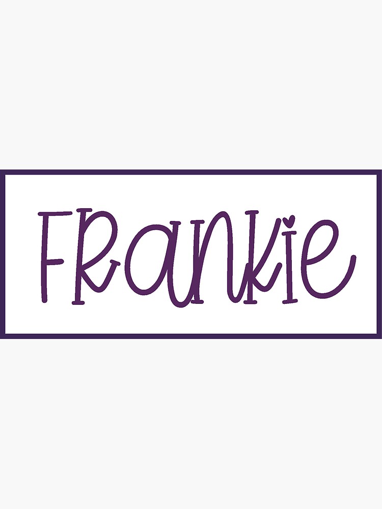 "Frankie cute name sticker" Sticker for Sale by monnymac | Redbubble