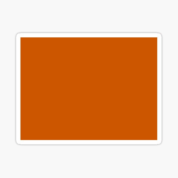 "Burnt Orange Color" Sticker for Sale by SuperAceDesigns | Redbubble