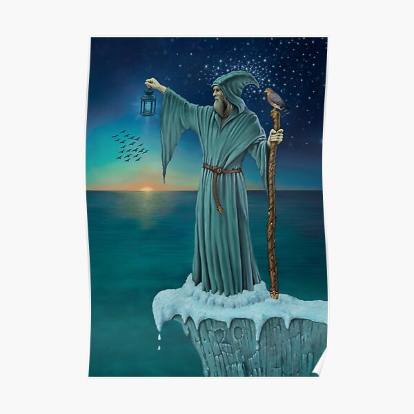 "The Merlin from the Celtic Tarot" Poster for Sale by Dysis23A | Redbubble