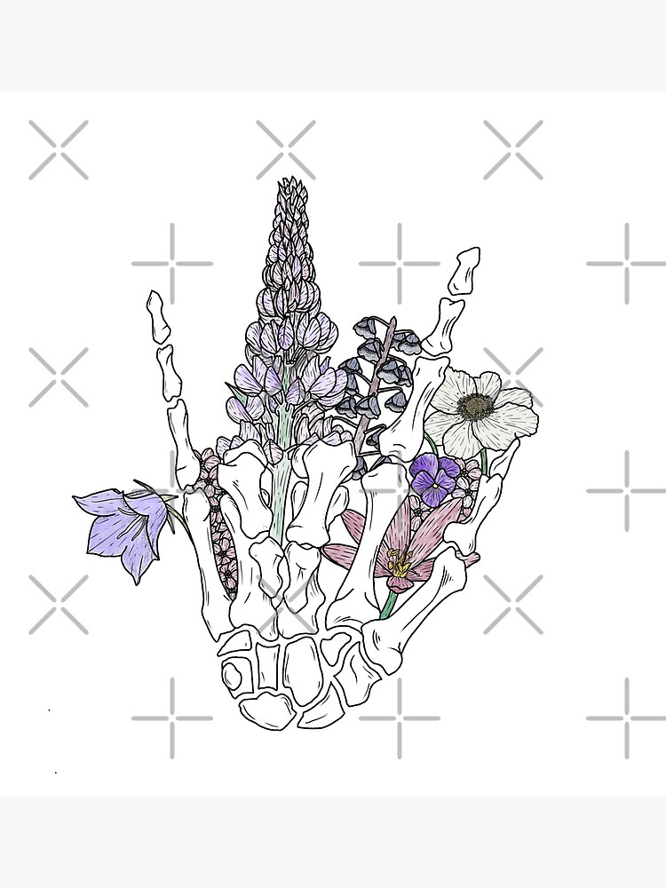 "flowery hand, sign language" Poster by tsiguidou | Redbubble